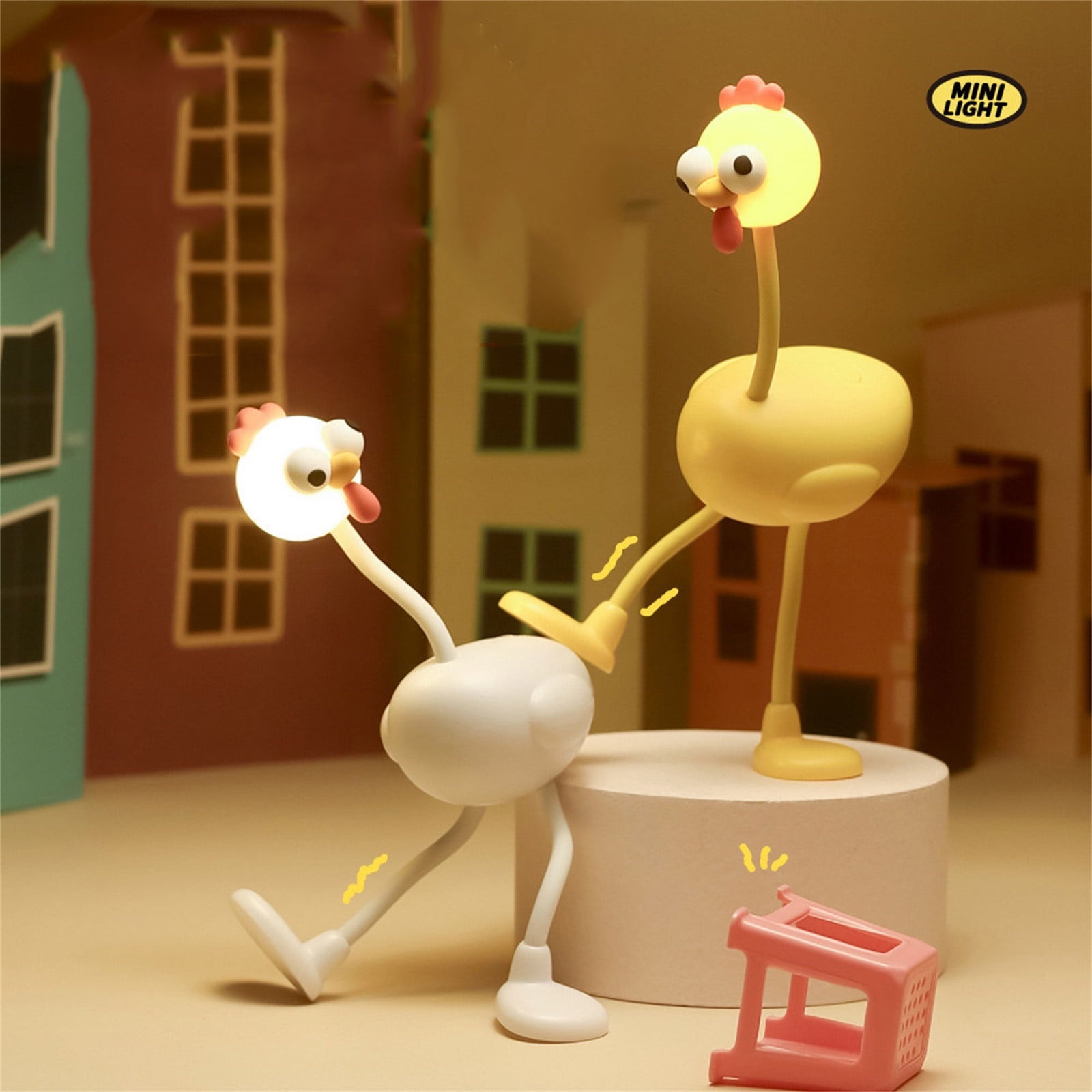 Mini Chicken Night Light | Adjustable 3-Level Brightness | Flexible ...