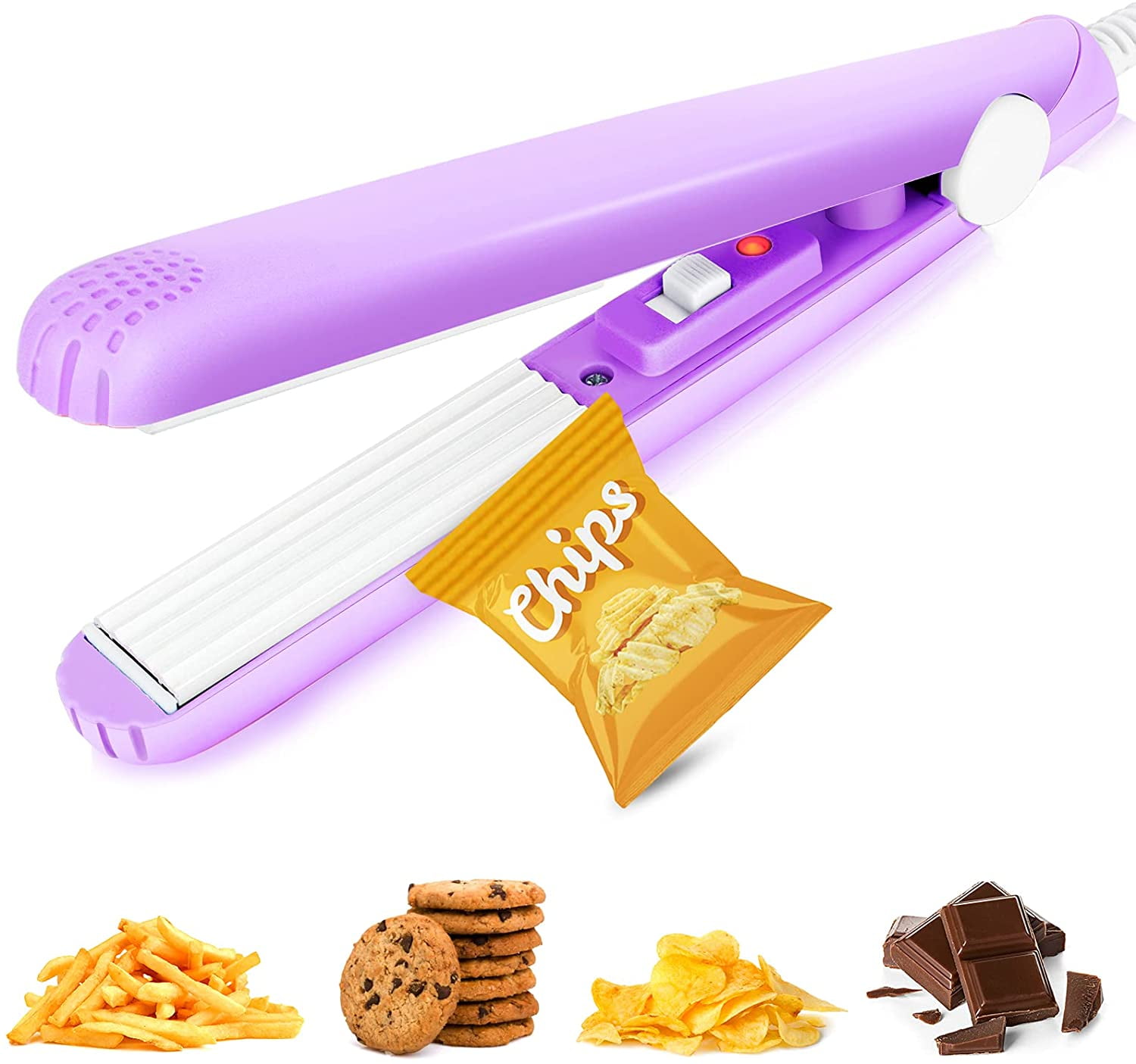 Mini Chip Bag Heat Sealer, Portable Food Sealer, Bag Resealer for Food ...