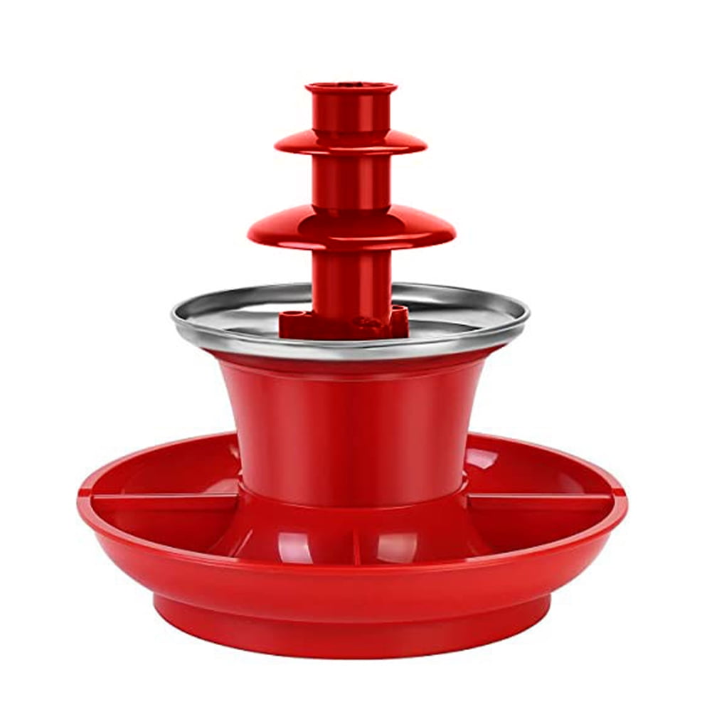 Mini Chocolate Fountain Under $30 WLIZJ 3 Layer Chocolate Melting Machine Diy Handmade Automatic ...