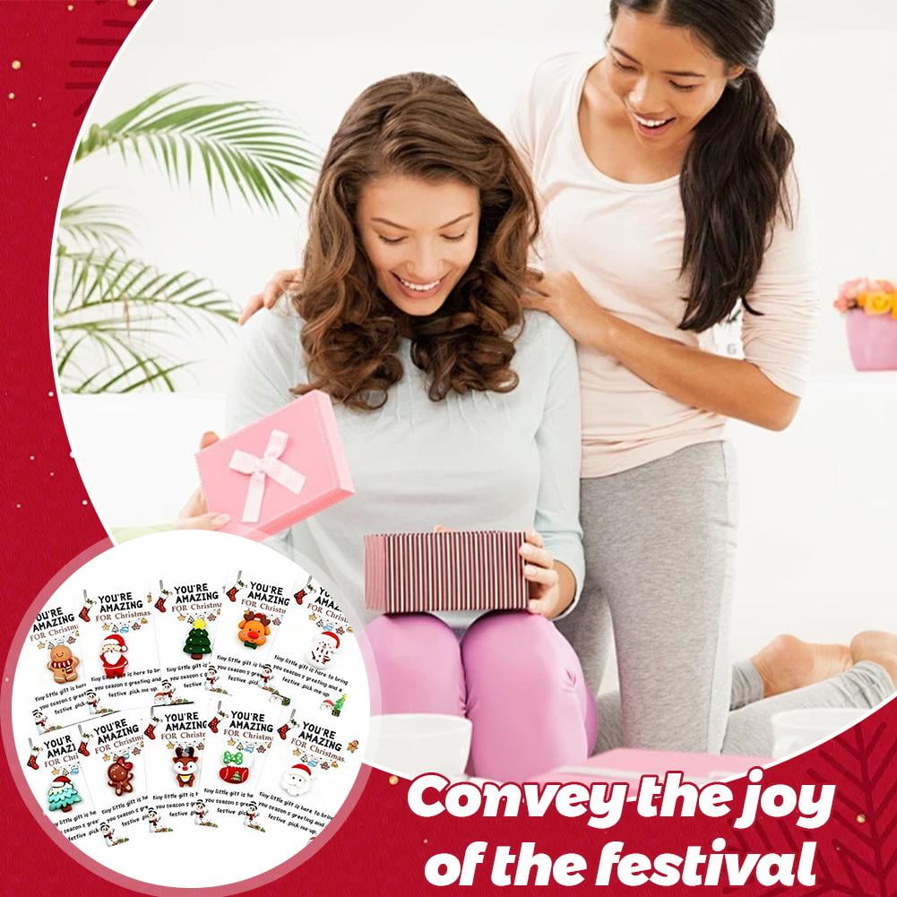 Mini Christmas Greeting Cards Set,Cute 3D Holiday Note Cards,Gift Tag ...