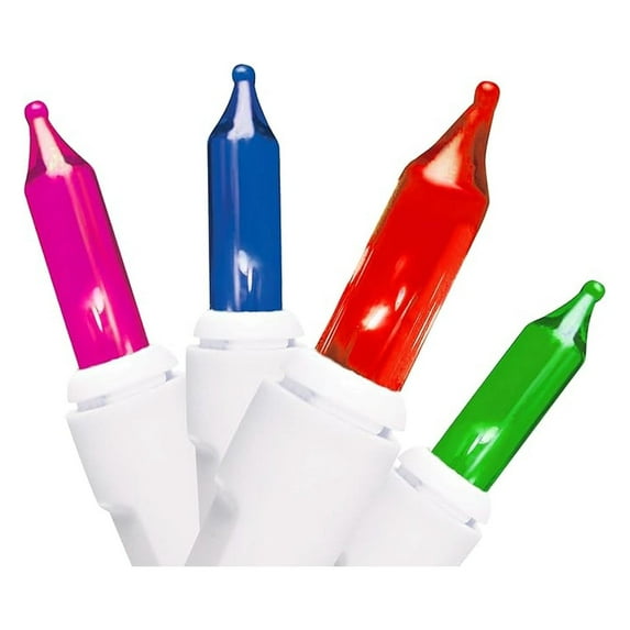 Mini Christmas Lights, 100 Ct Designer Series, White Wire - Indoor ...