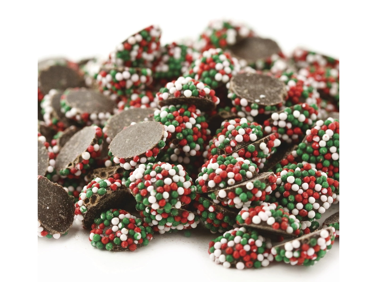 Mini Christmas Nonpareils Dark Chocolate Candy 1 pound - Walmart.com