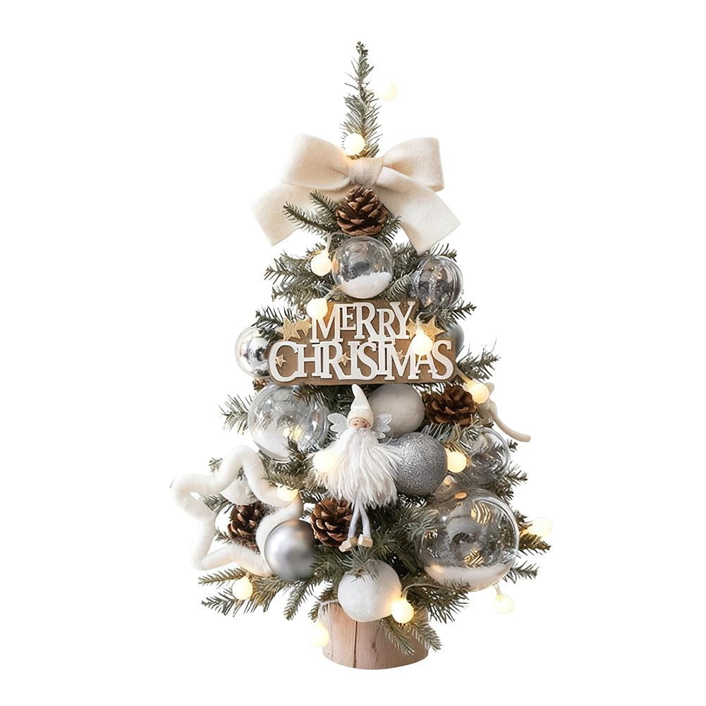 Mini Christmas Tree,18Inch Small Christmas Tree with Xmas Ball,Mini ...