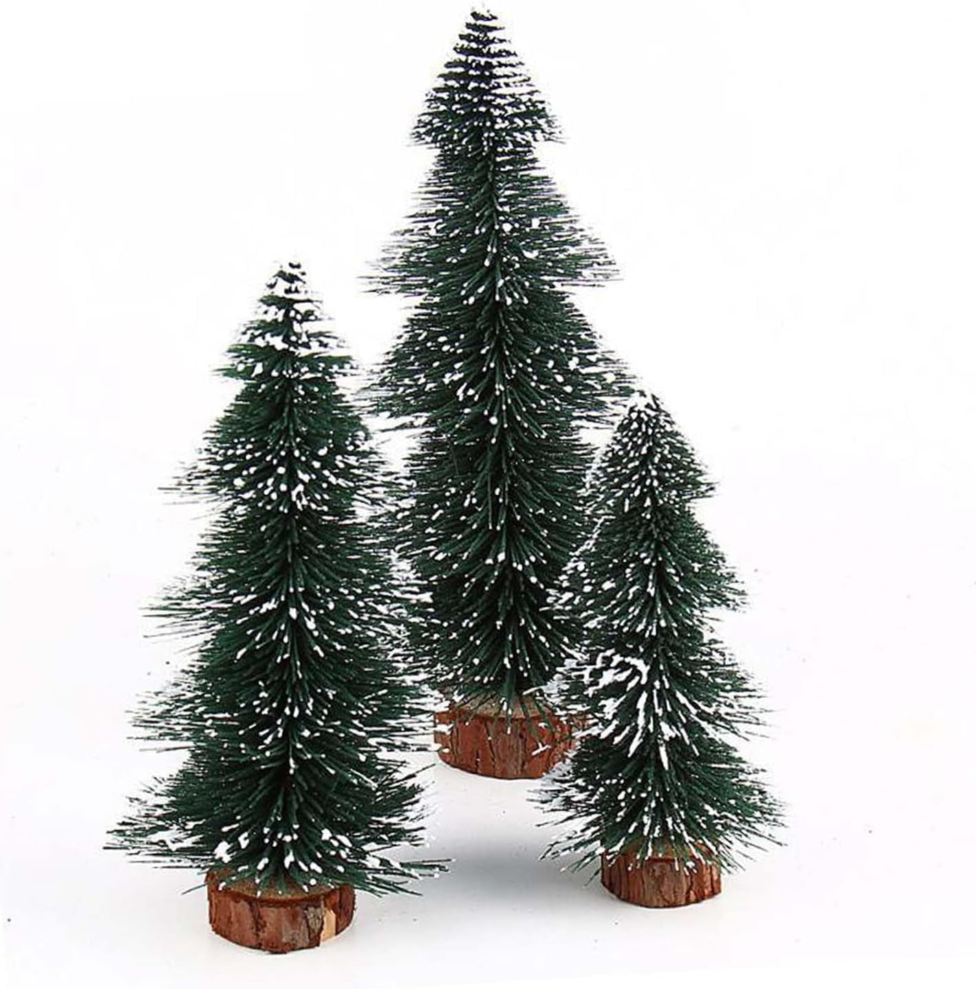Mini Christmas Tree 3Pcs Bottle Brush Christmas Trees Artificial Tiny ...