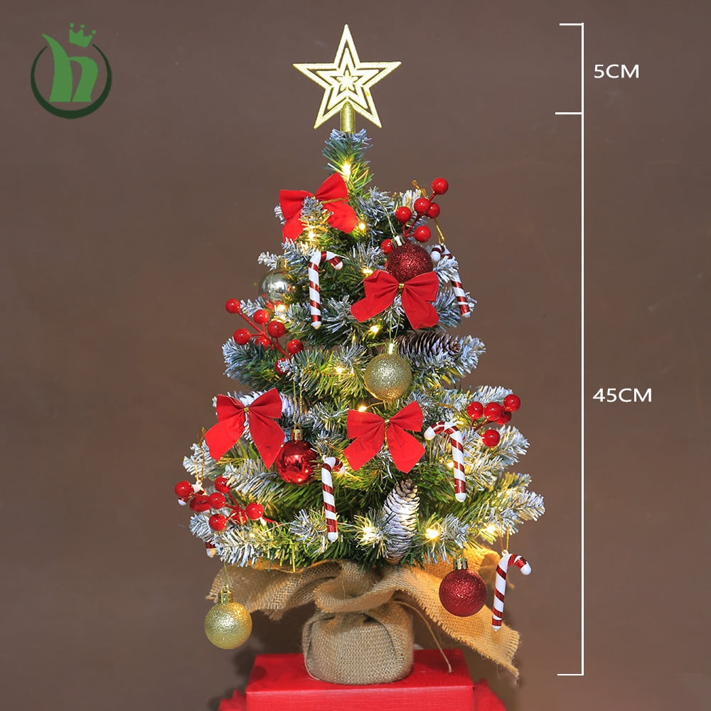 Mini Christmas Tree 50Cm Desktop Christmas Tree with Light Set Festival ...