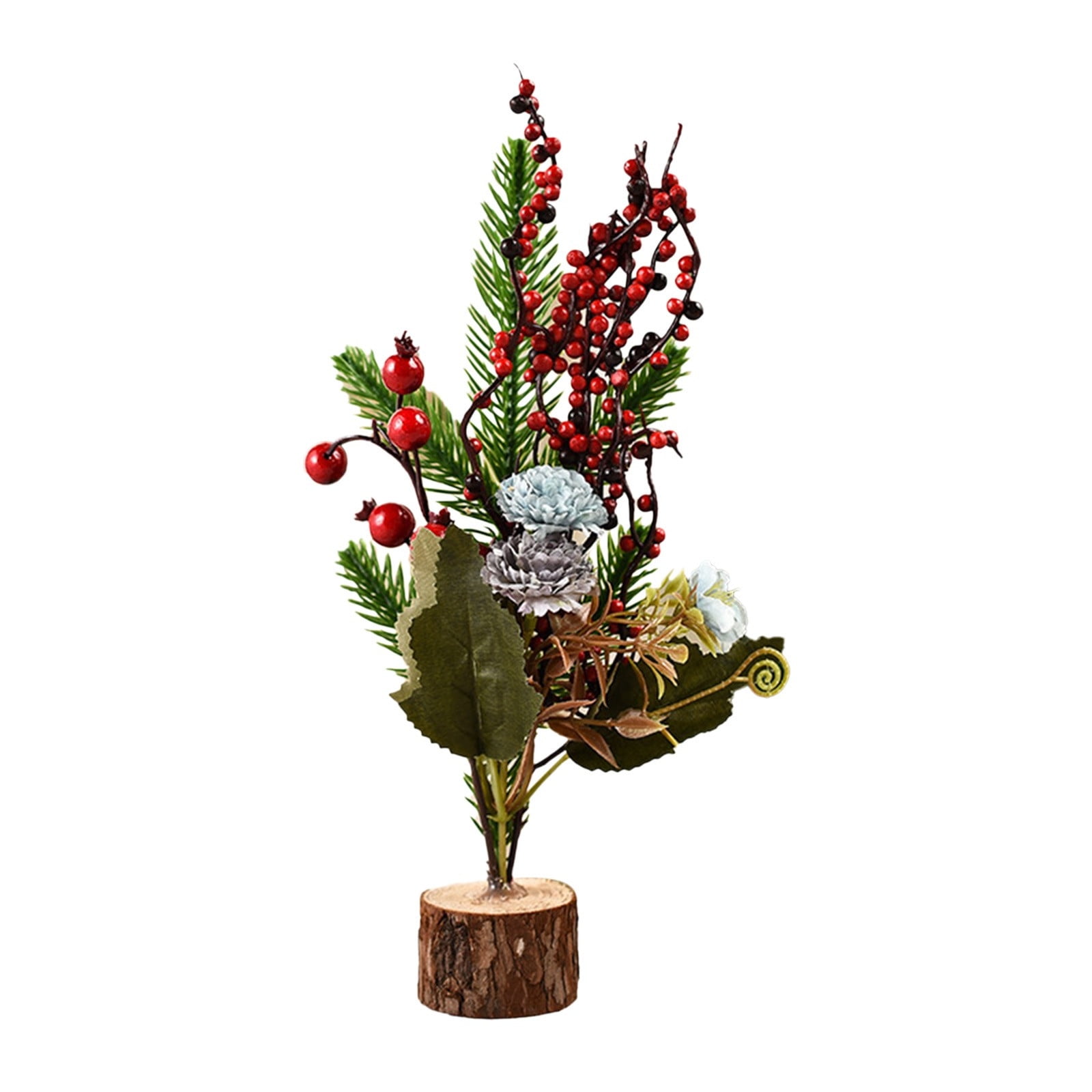 Mini Christmas Tree Table Decorations, 5-Piece Tabletop Centerpiece Set ...