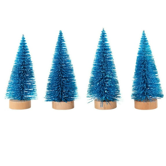 4PCS Mini Christmas Trees Christmas Decor Artificial Christmas ...