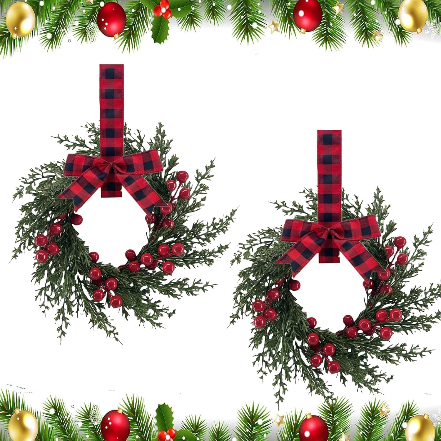 Mini Christmas wreaths, small Christmas wreaths, small mini wreaths for ...