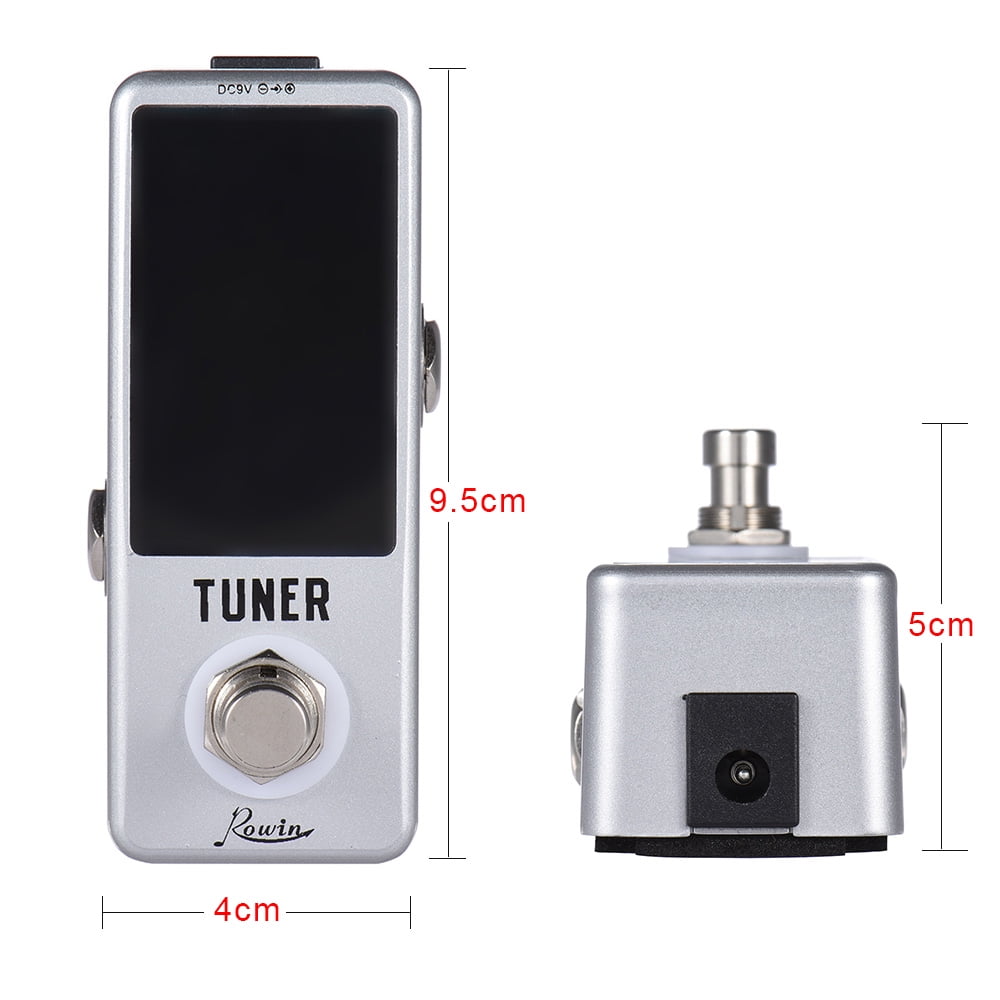 Mini Chromatic Tuner Pedal Effect LED Display True Bypass for Guitar ...