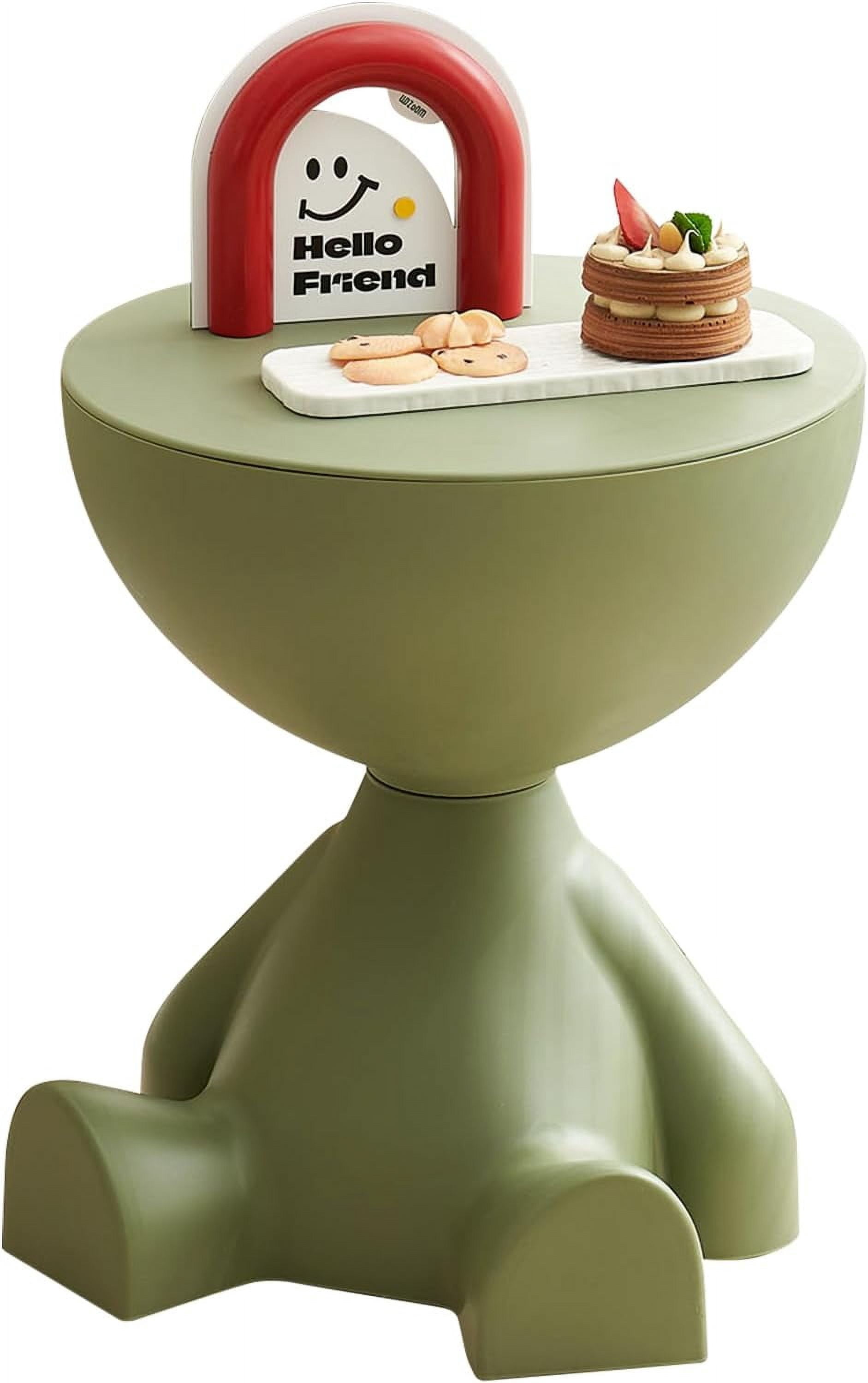 Mini Circle Side Table, Small Modern Bowl-Shaped Coffee Table, Sofa End ...
