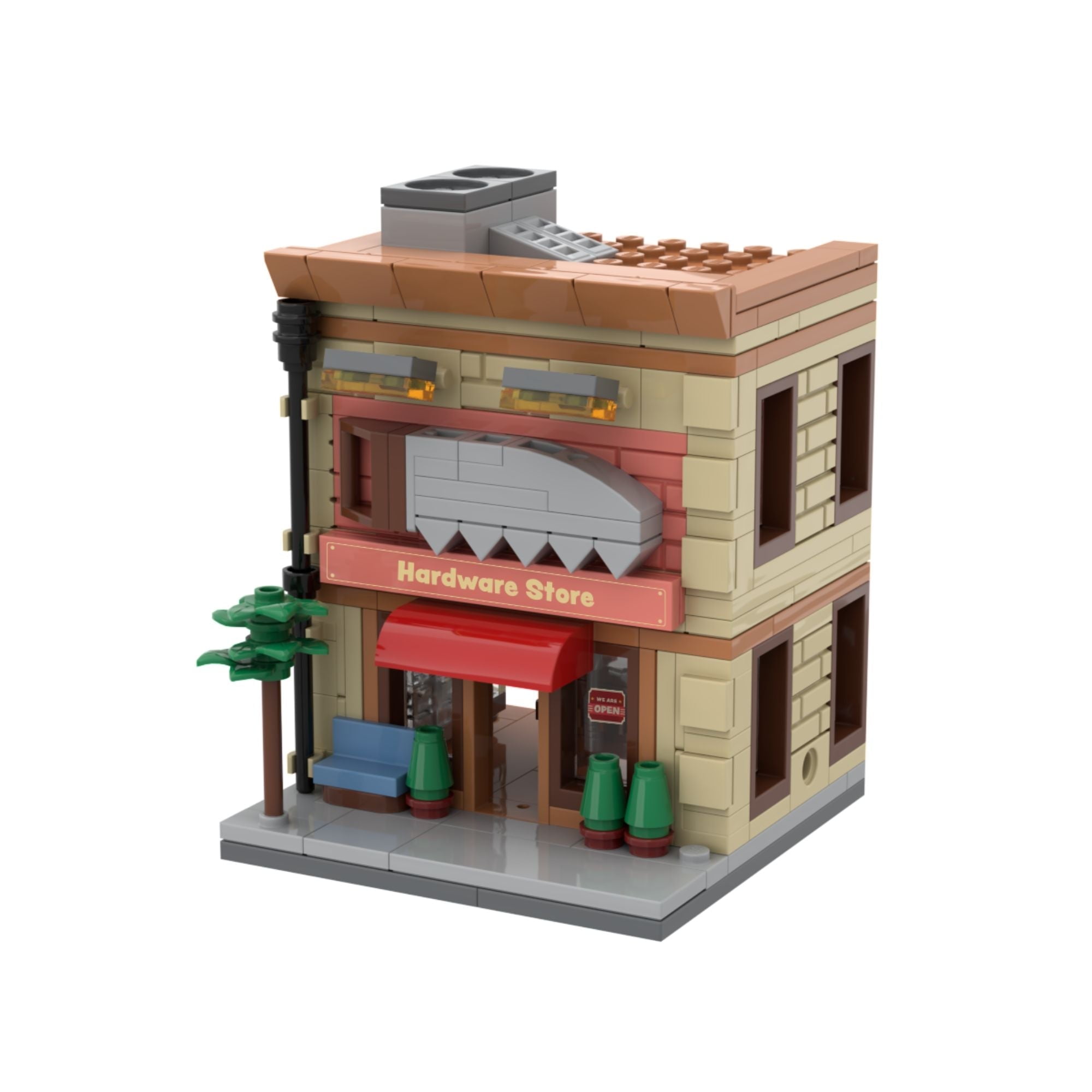 Brick Loot Mini City - Hardware Store Brick Set - Walmart.com