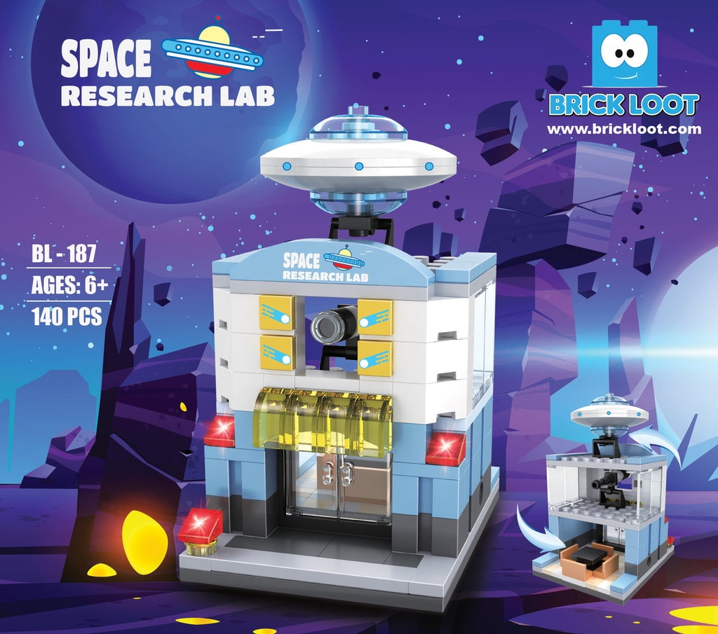 Mini City - Space Research Lab Brick Set - Walmart.com