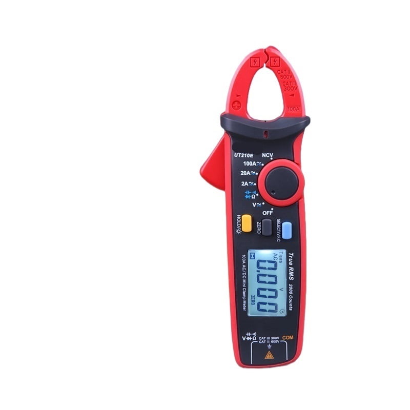 Mini Clamp Meter UT210E Digital True RMS AC/DC Current Voltage Tester ...