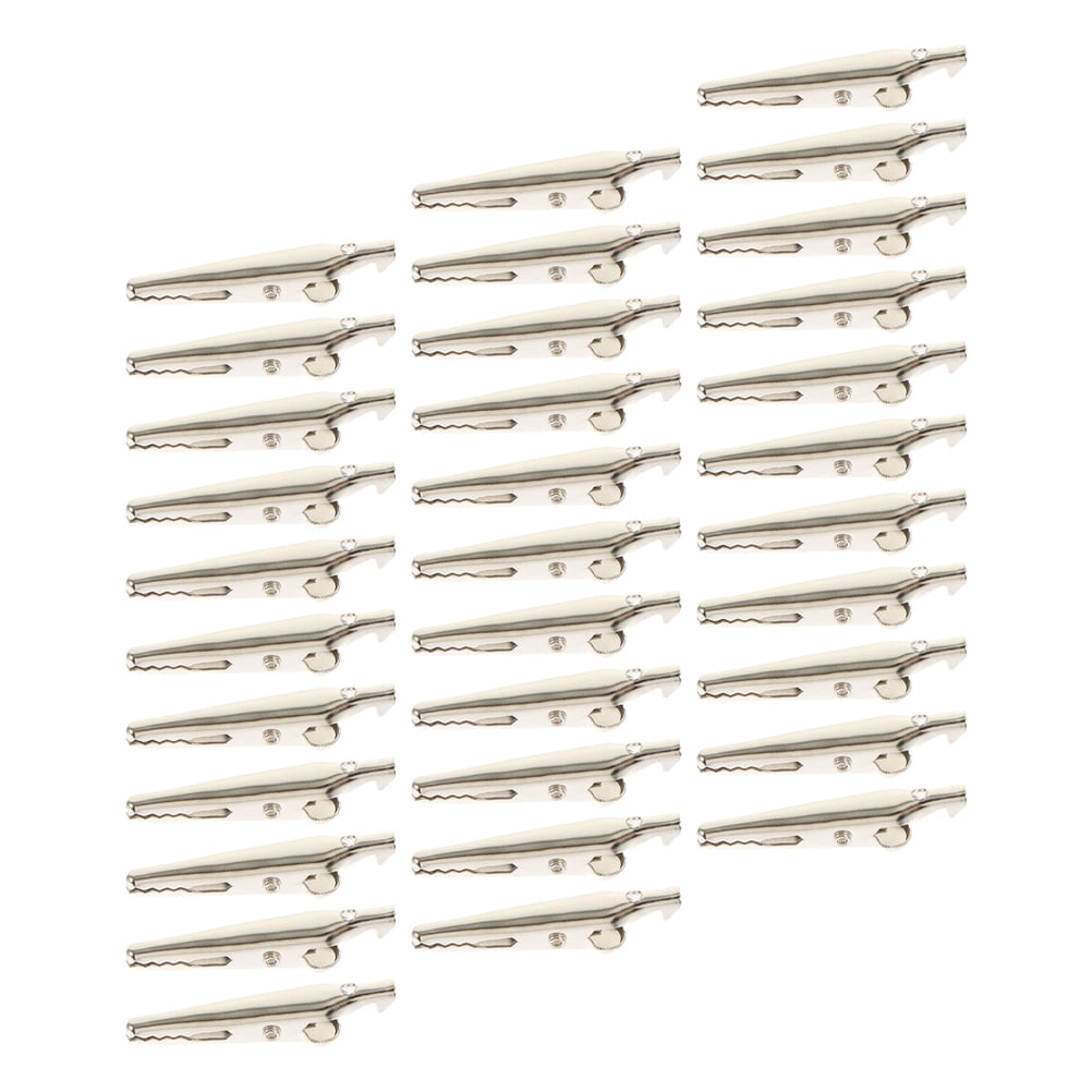 Mini Clamps Electricity Work 100 Pcs Alligator Clip Cable Metal Clips ...