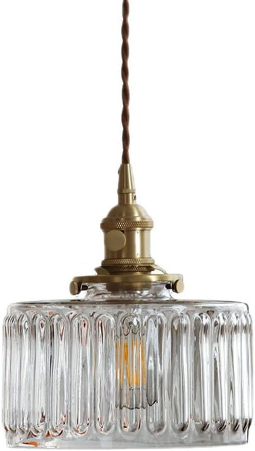 Mini Clear Glass Pendant Light with Switch, Small Nordic Style ...