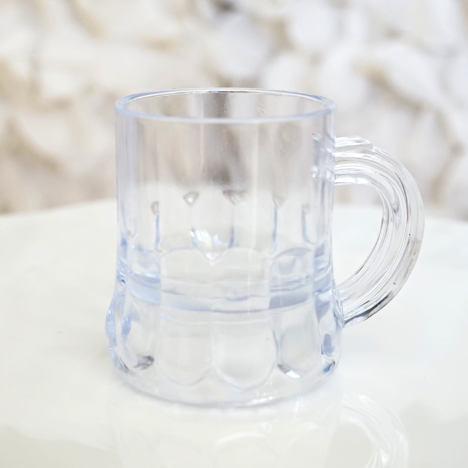 Mini Clear Plastic Beer Mug Shot Glasses, 1.75" Tall (12 Count ...