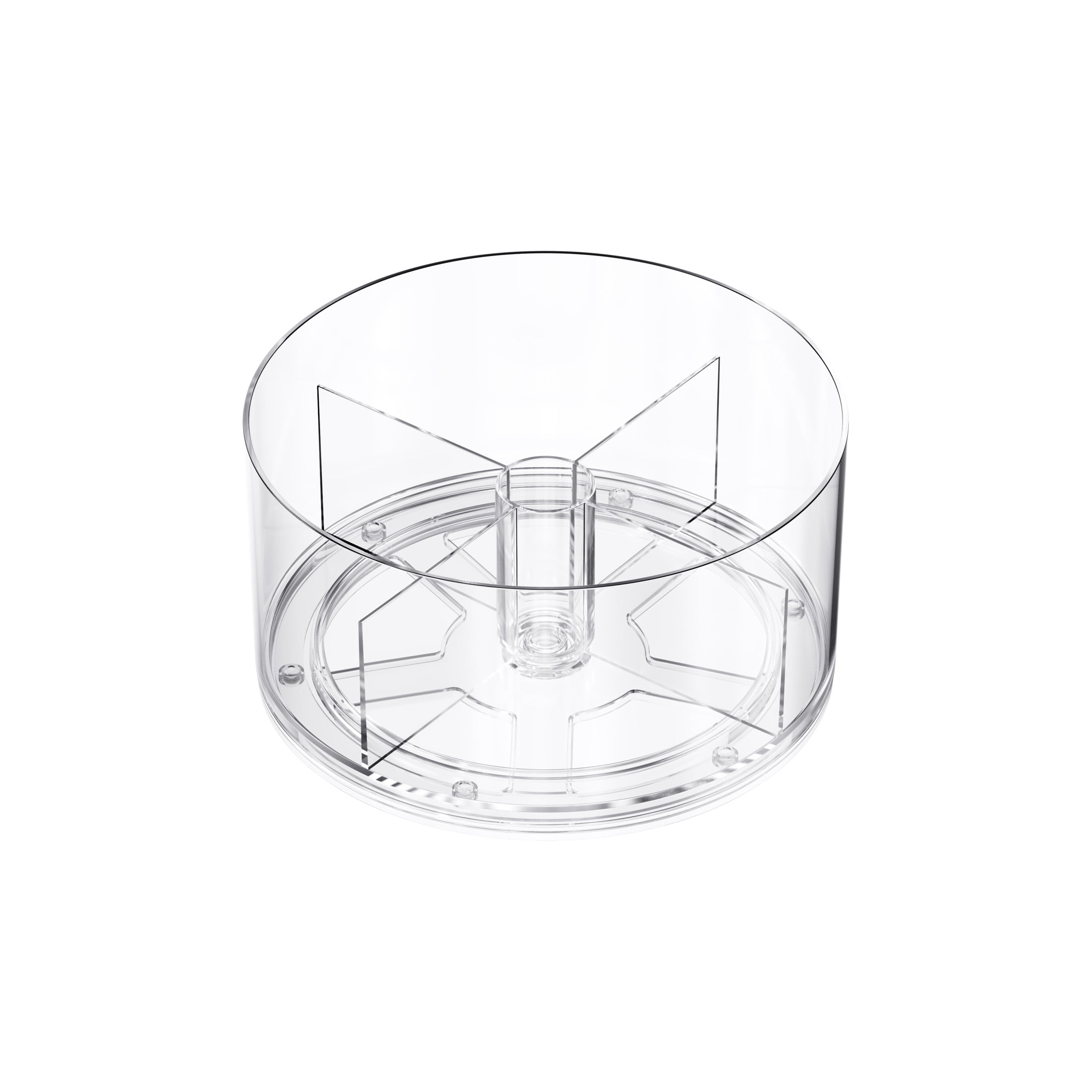 Mini Clear Plastic Turntable by Simply Tidy - Rotating Organizer with 5 ...