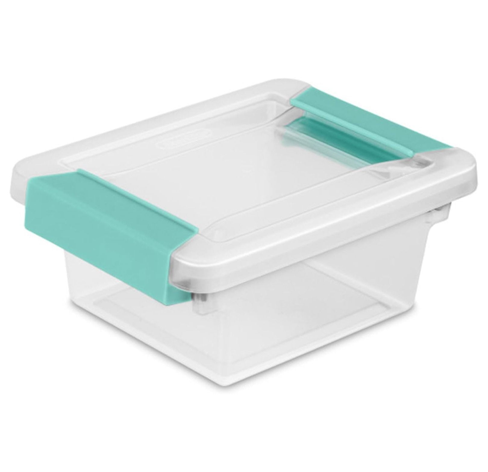 Mini Clip Box, Stackable Small Storage Bin with Latching Lid, Plastic ...