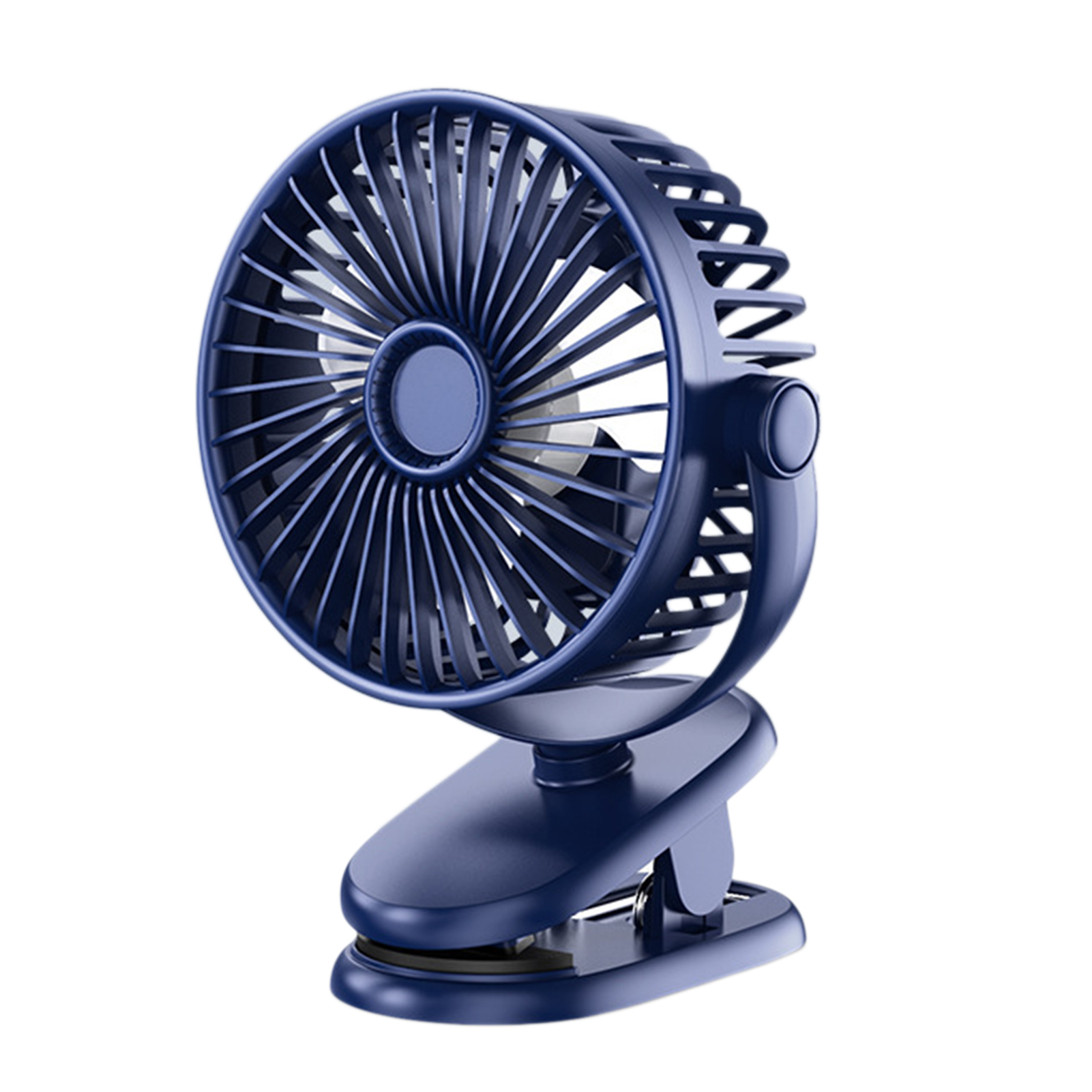 Mini Clip Fan No Noise USB Rechargeable Strong Wind 360 Degree Rotation ...