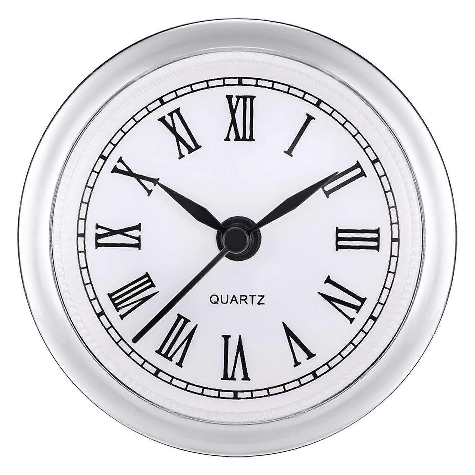 Mini Clock Insert 2.4 Inch 61mm Round Quartz Clock Fit-up Movement ...