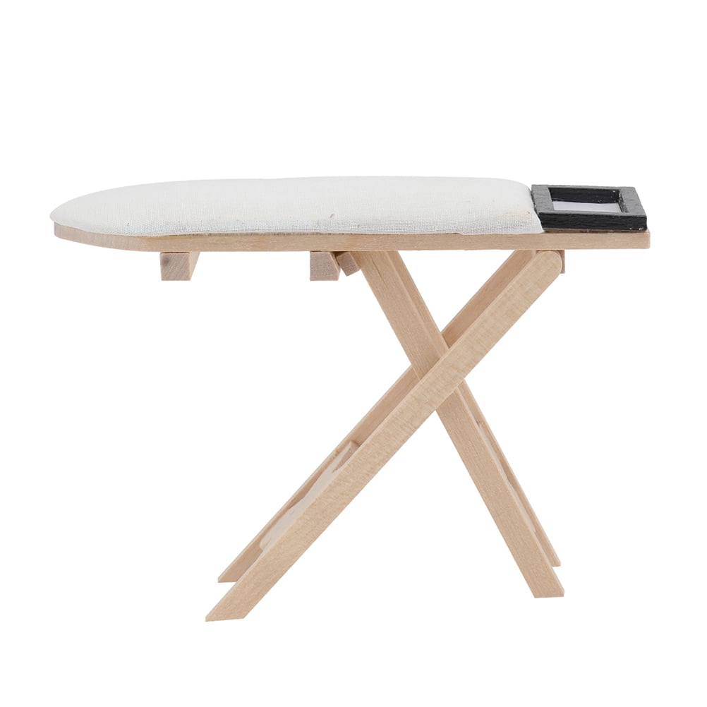 Mini Clothes Iron Table Model Miniature Ironing Table Ornament Mini ...