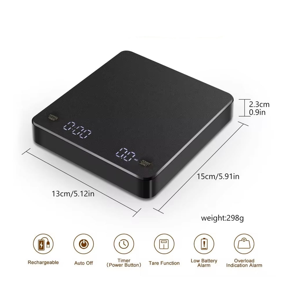 Mini Coffee Nano Coffee Scale with Timer Espresso Scale with Auto Tare ...
