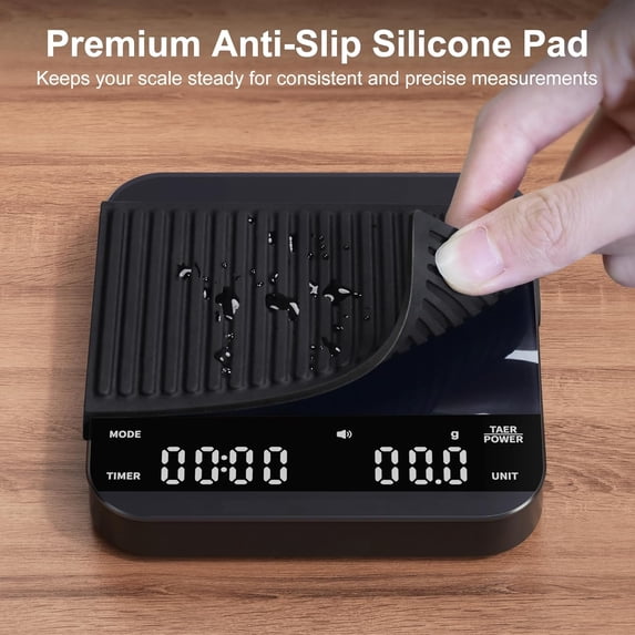 Mini Coffee Scale with Timer, Rechargeable Espresso Scale, 2kg/0.1g ...