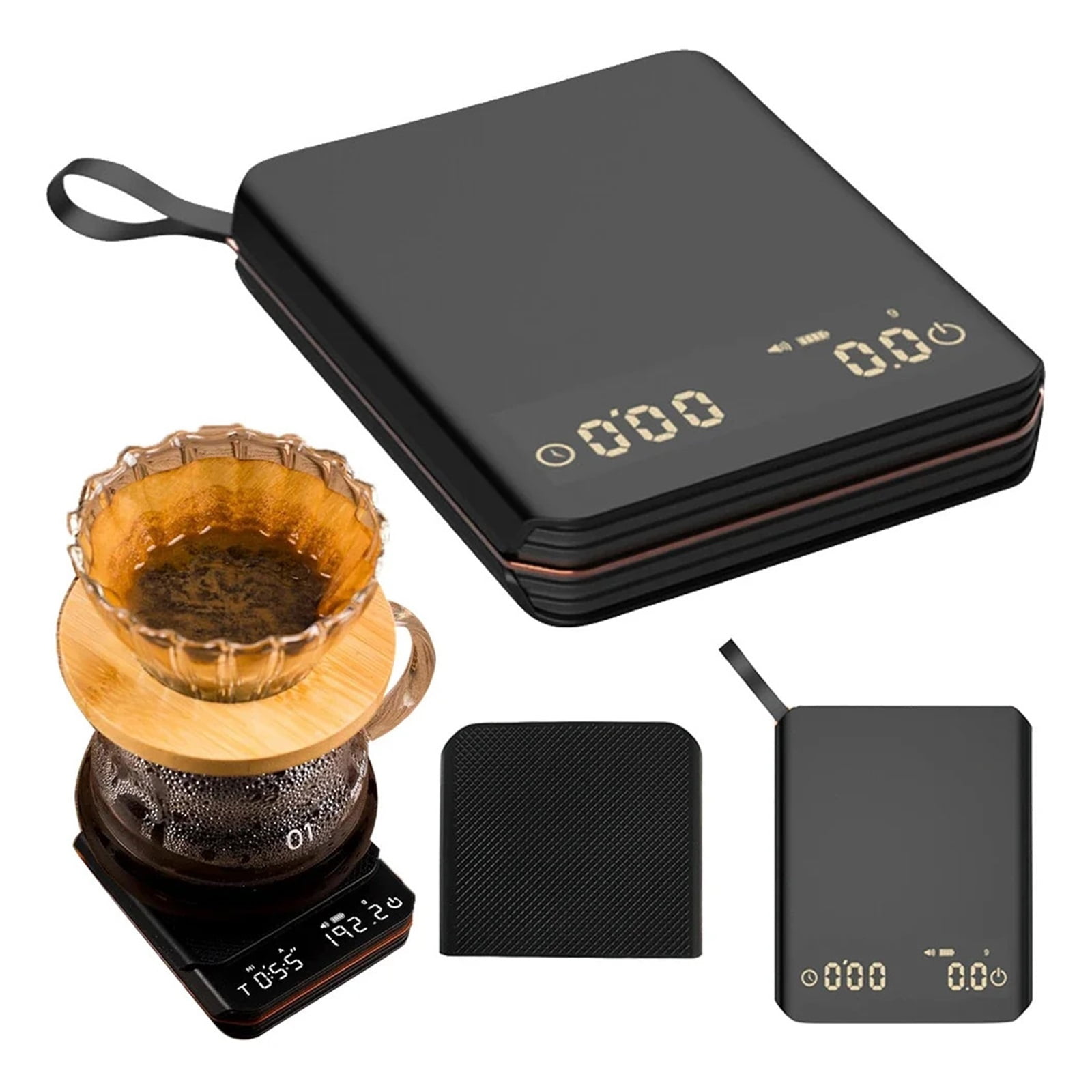 Mini Coffee Scale with Timer LED Display Mini Pour Over Drip Espresso ...