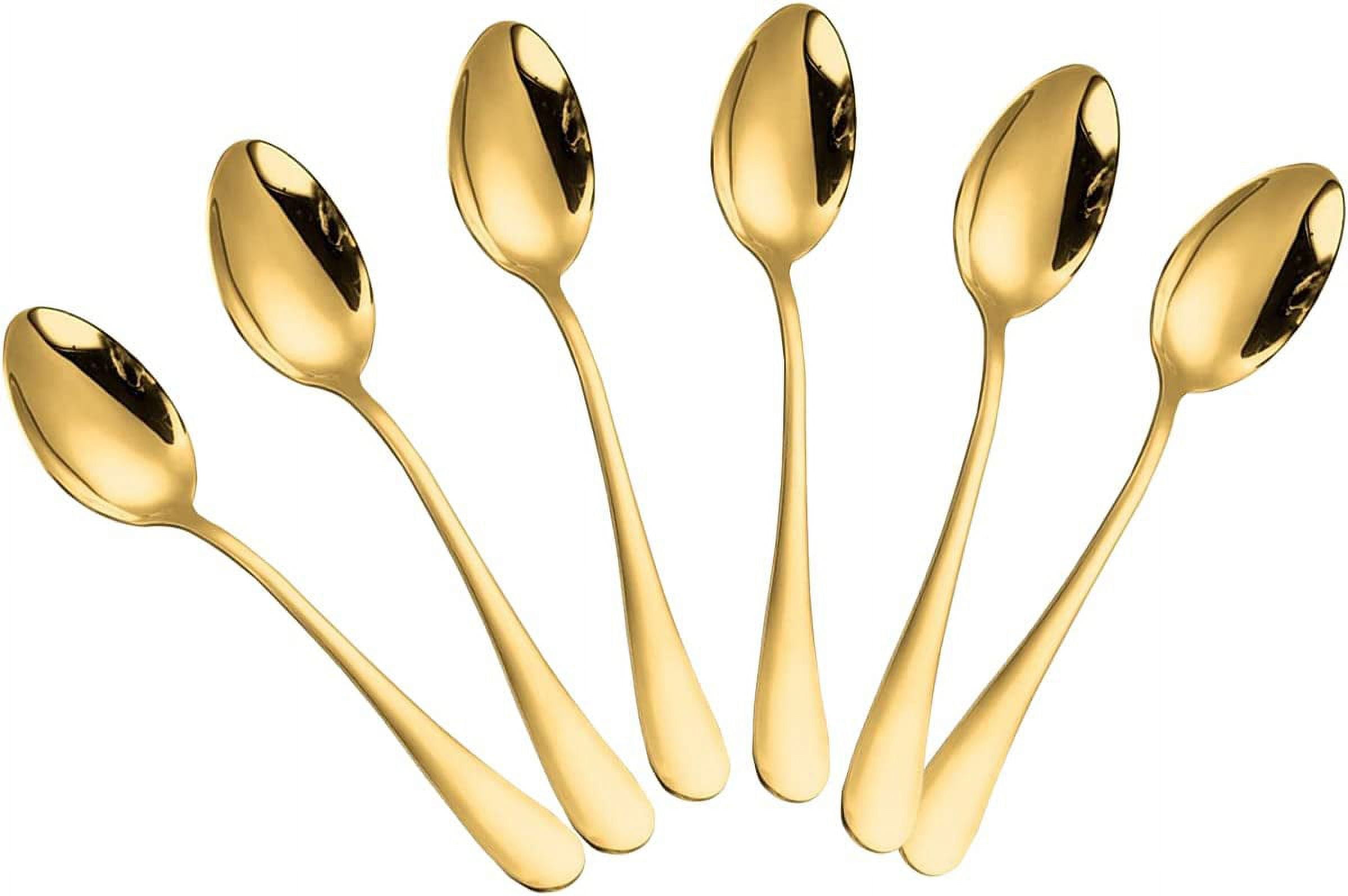 Mini Coffee Spoon, 4.7 Inches / 5.5Inchs Steel Small Spoons for Dessert ...