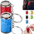 Mini Coin Storage Keychain, Portable Coin Holder with Snap Closure and ...