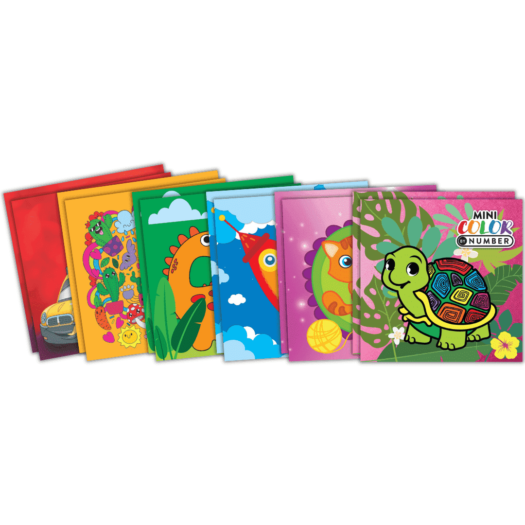 Mini Color By Number Variety 12 Pack - Walmart.com
