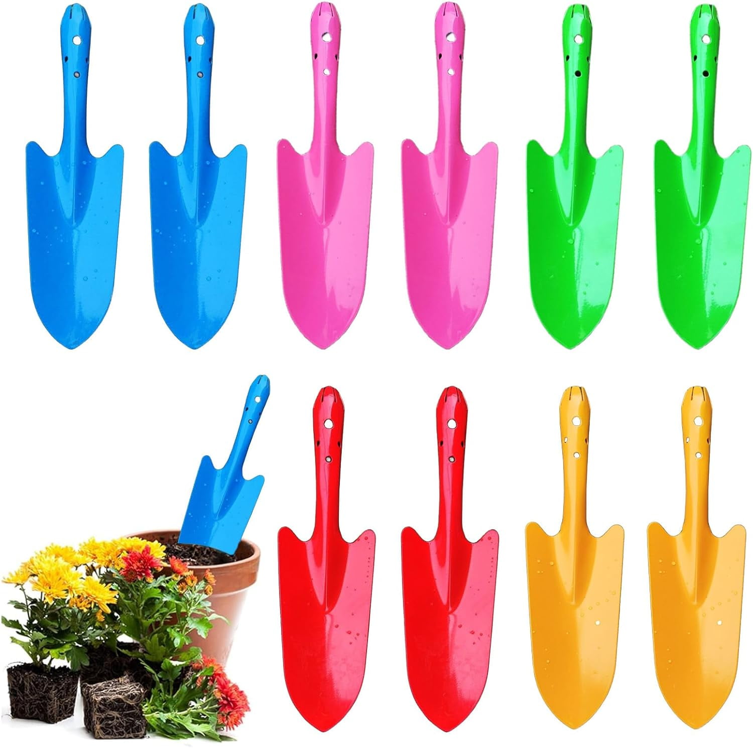 Mini Colorful Garden Hand Shovel, Metal Sand Shovels Tools for Kids ...