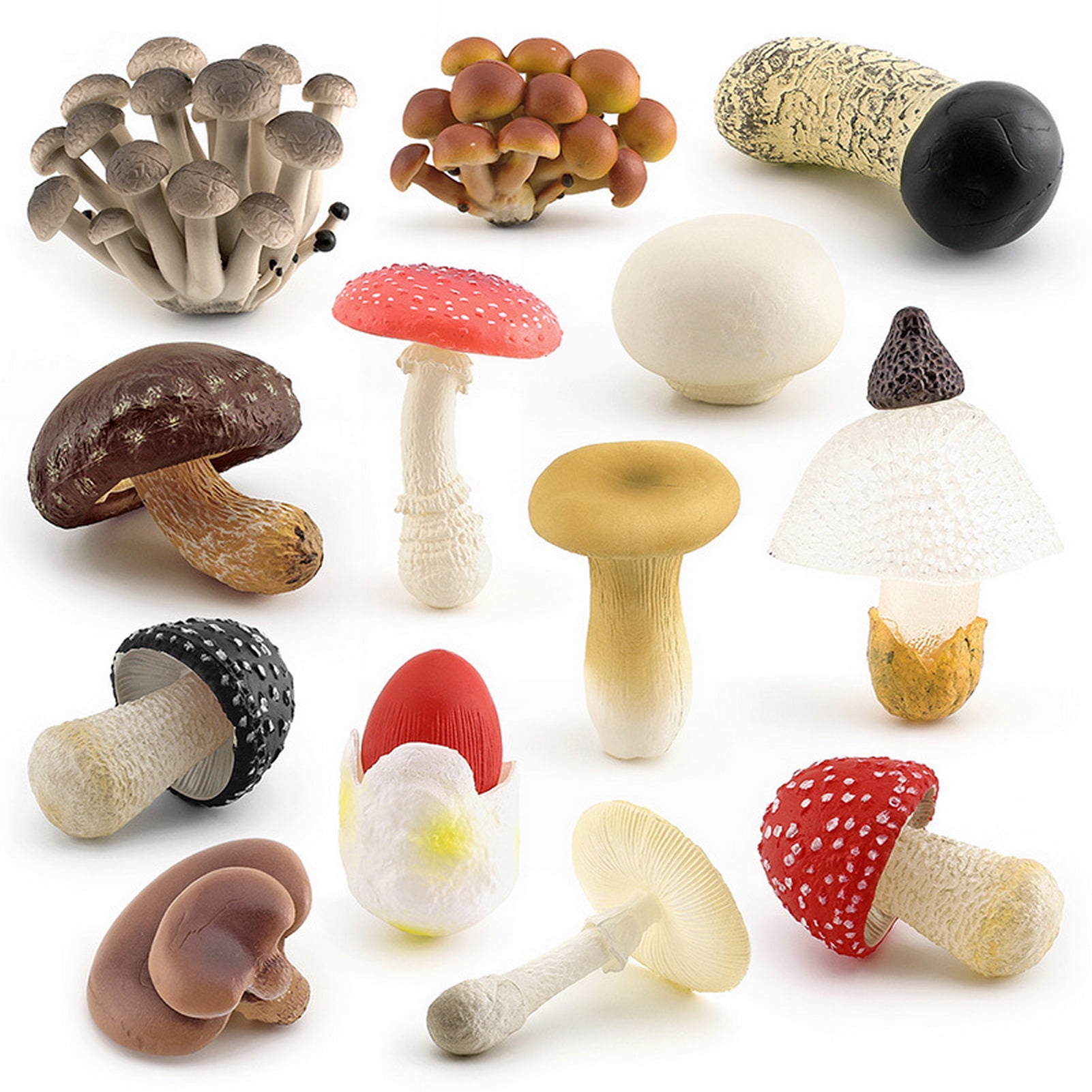 Mini Colorful Mushroom Simulation Mushroom Figurine Landscape Miniature ...