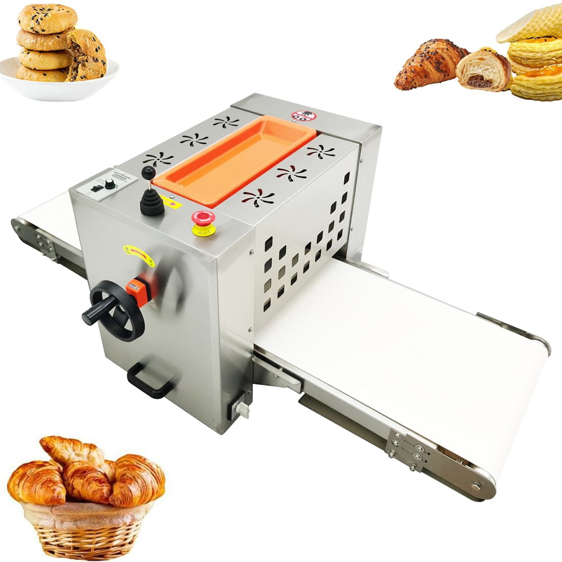 Mini Commercial Dough Sheeter Electric Pizza Dough Roller Sheeter ...