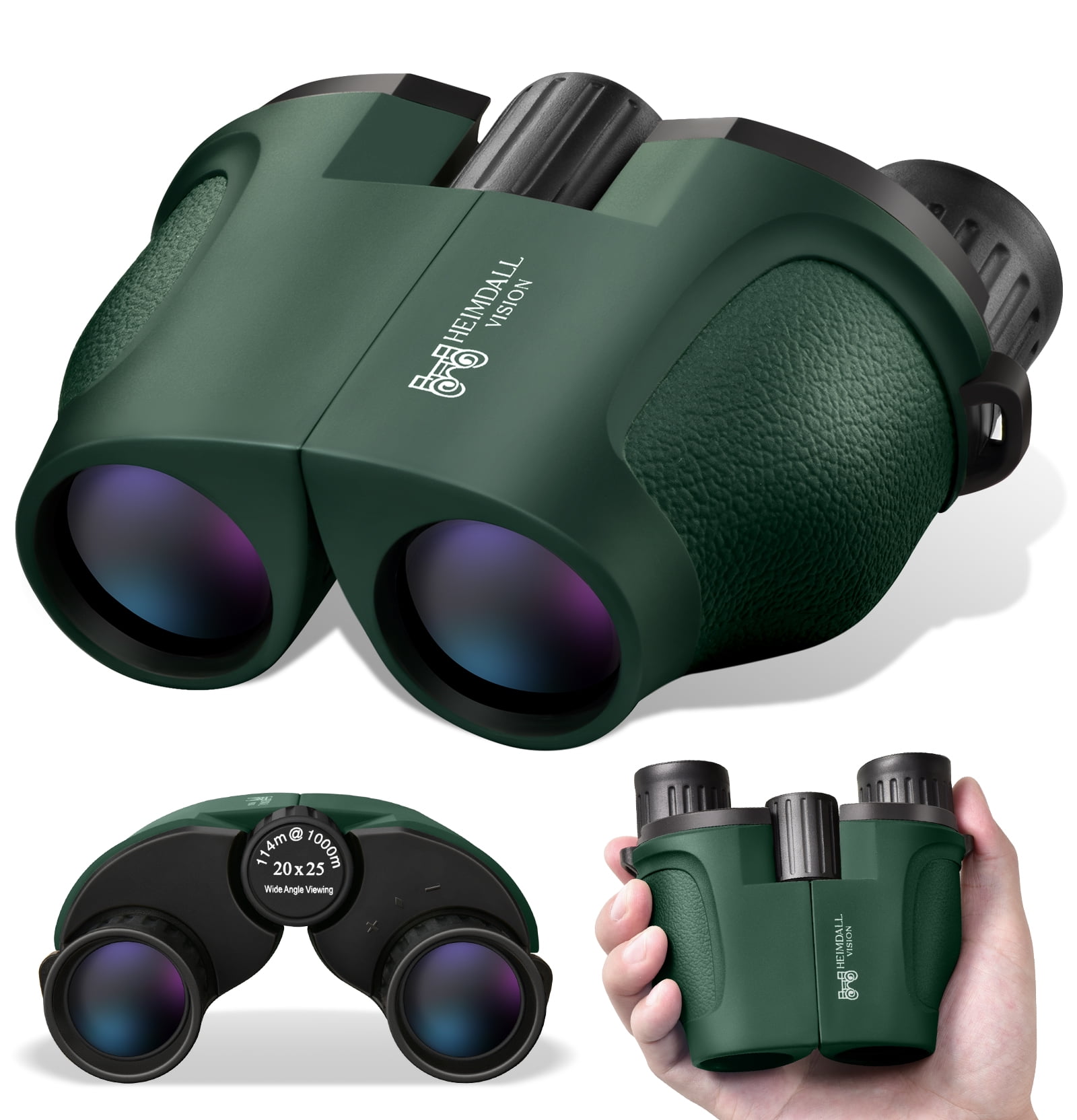 Mini Compact Binoculars Adults Kids - 20x25 High Powered Small Pocket ...