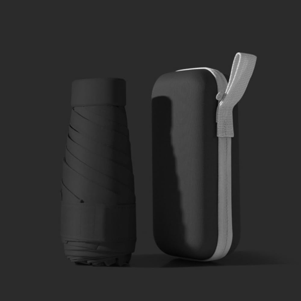 Mini Compact Travel Sun Umbrella with Case,Small, Lightweight ...