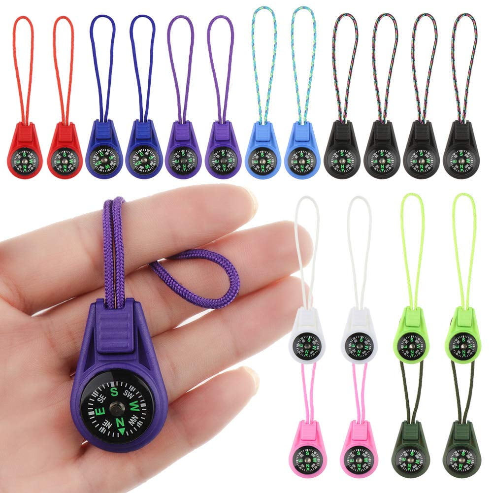 Mini Compass for Kids Compass Keychain，Button Compass Bulk kit，Paracord ...