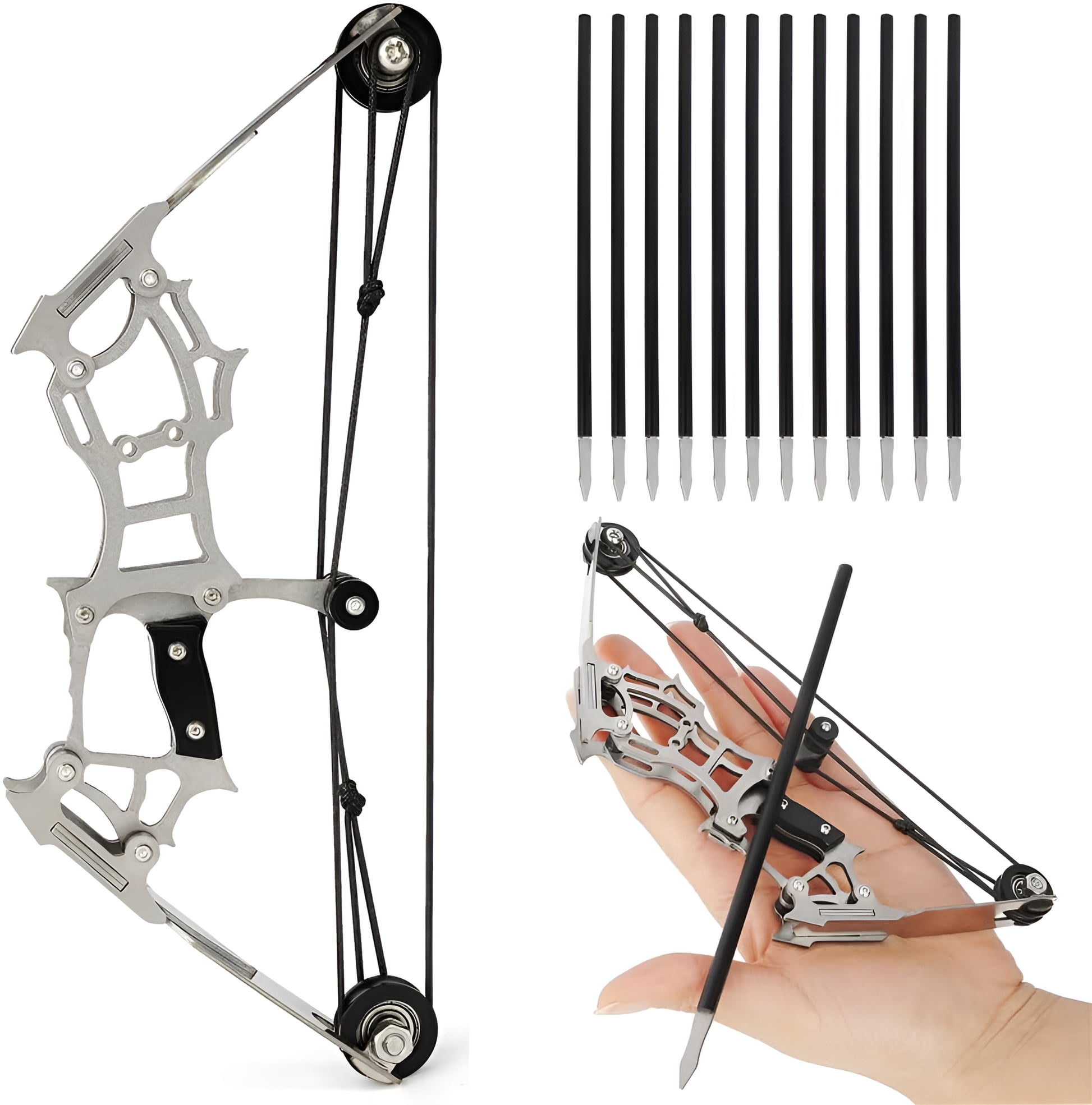 FUNTRESS Mini Compound Bow Right-Handed Adult Archery Bow (Beginner ...