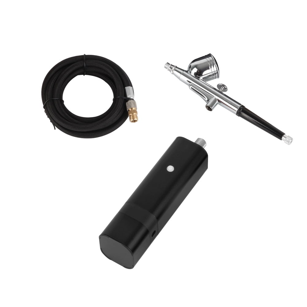 Mini Compressor Set Red Machine with Gravity Type Spray Gun for Art ...