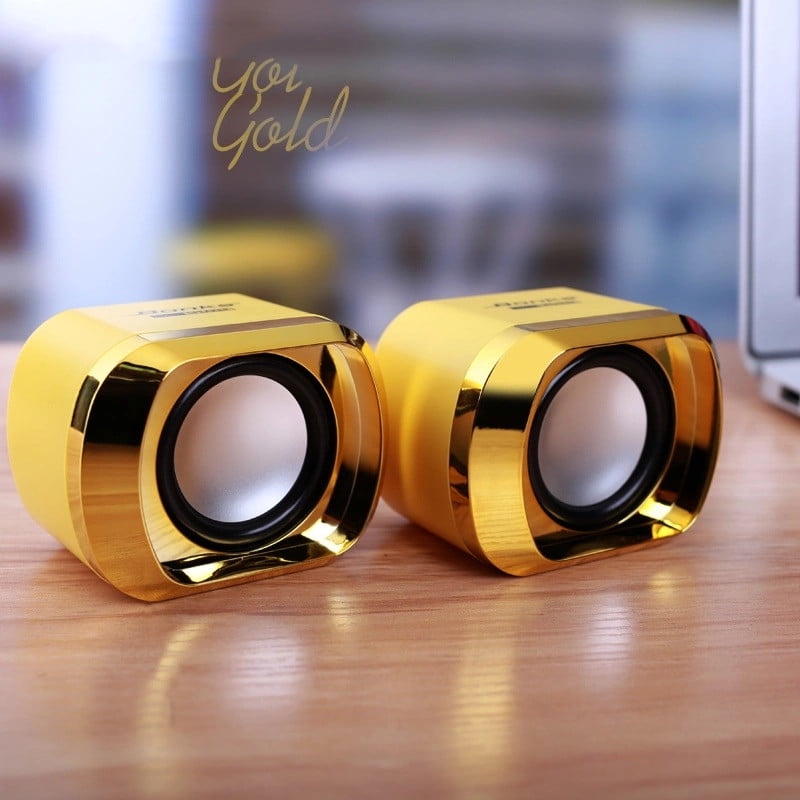 Mini Computer Speaker, USB Powered Multimedia Small Desktop Speaker ...