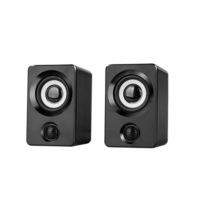 Mini Computer Speakers USB Powered AUX Input Wired Bass Speakers 6W ...