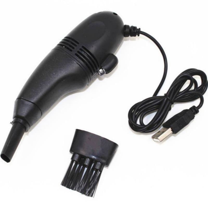 Mini Computer Vacuum USB Keyboard Cleaner PC Laptop Brush Dust Cleaning ...