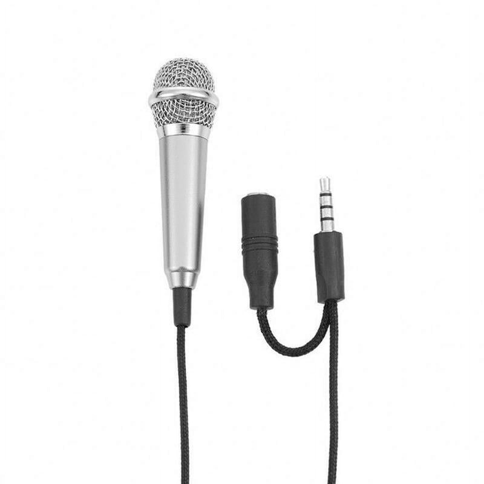 liraijei Mini Condenser Microphone Phone Karaoke Mic with Stand Android ...