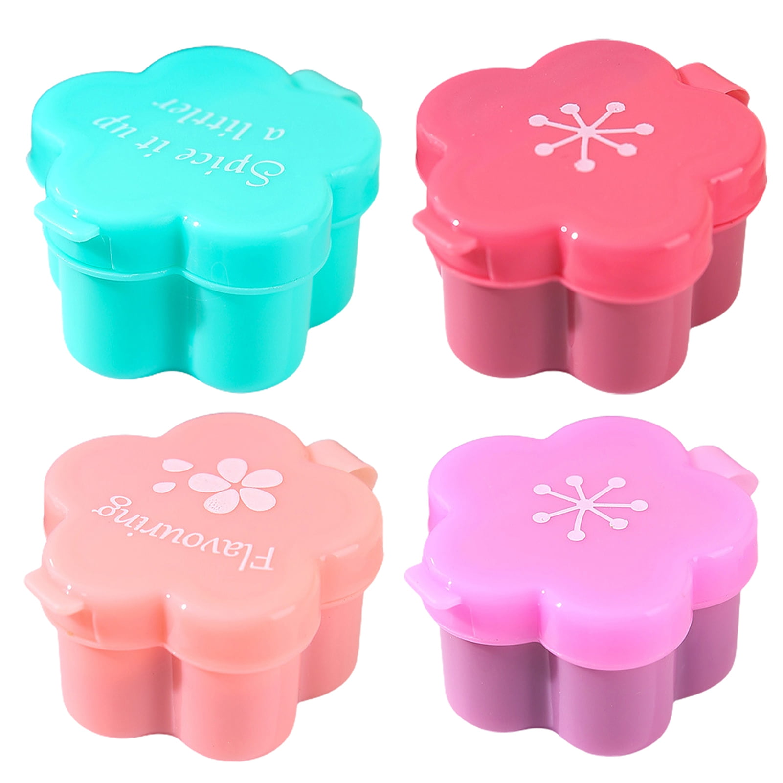 Mini Condiment Containers Mini Sauce Box Set Portable Leak-proof ...