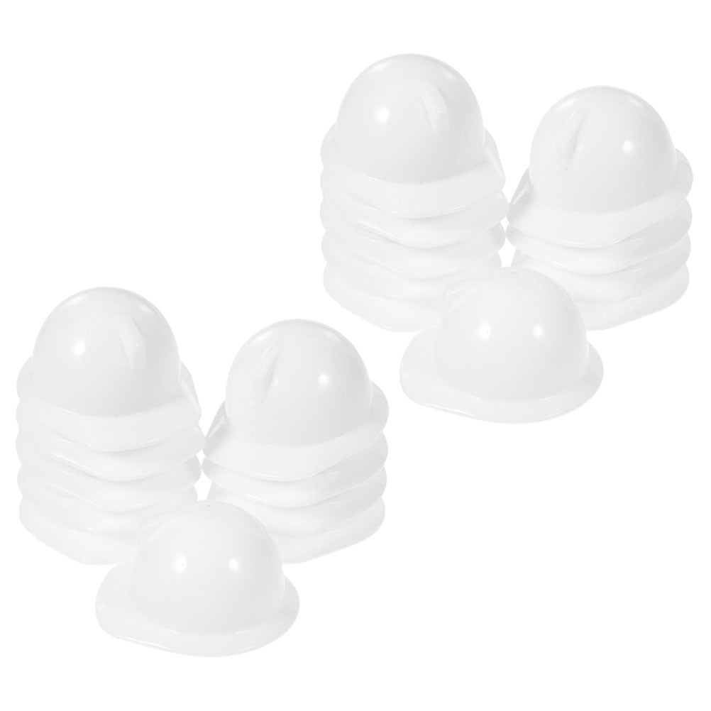 Mini Construction Hat Child 40 Pcs Helmet Plastic Caps Hard Hats ...