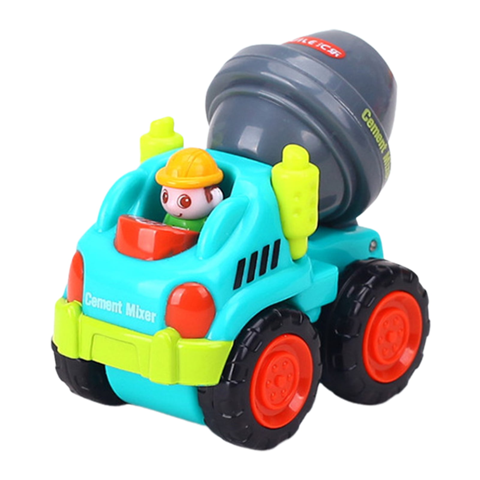 Mini Construction Vehicle Toy Inertial Drive Pull Back Movable Joints ...