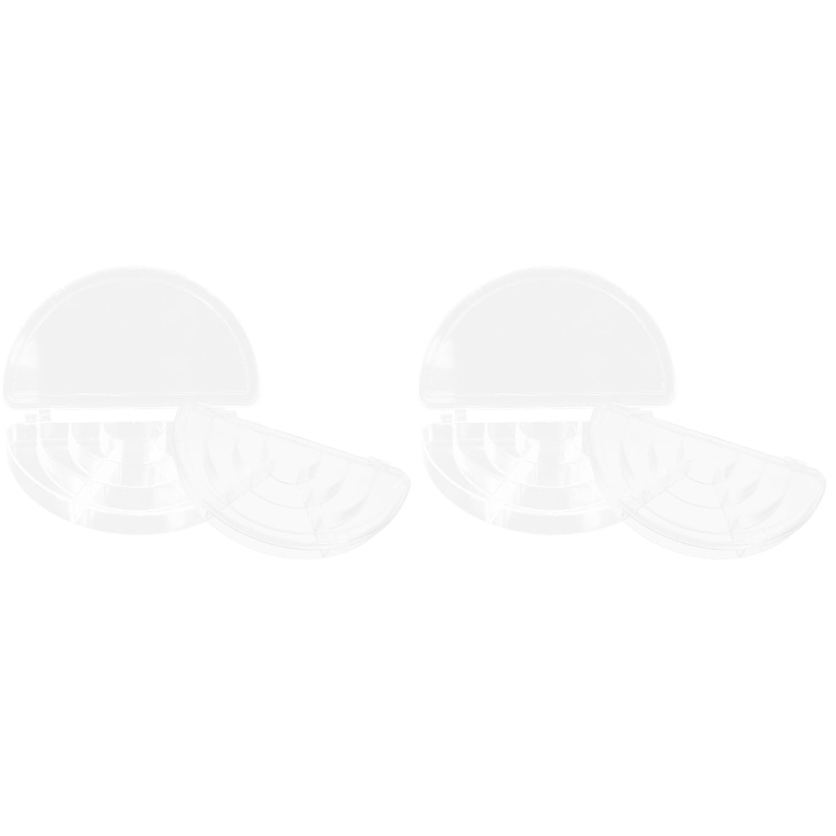Mini Containers Semicircular Storage Box Transparent Boxes Necklace ...