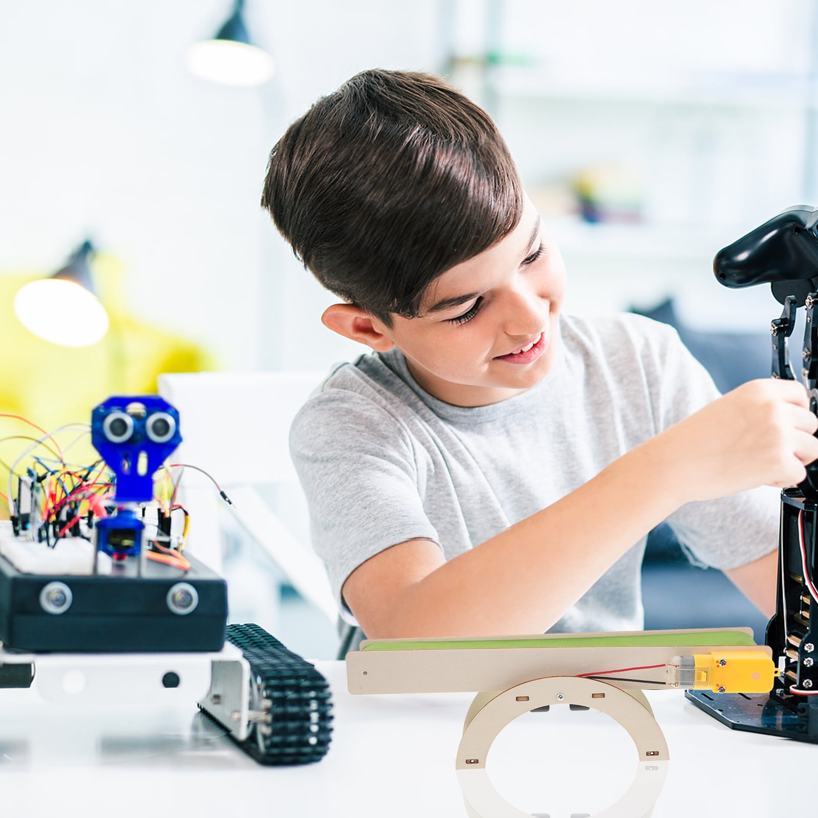 Mini Conveyor Belt Model DIY Science Experiments Wooden Assembly Kits ...