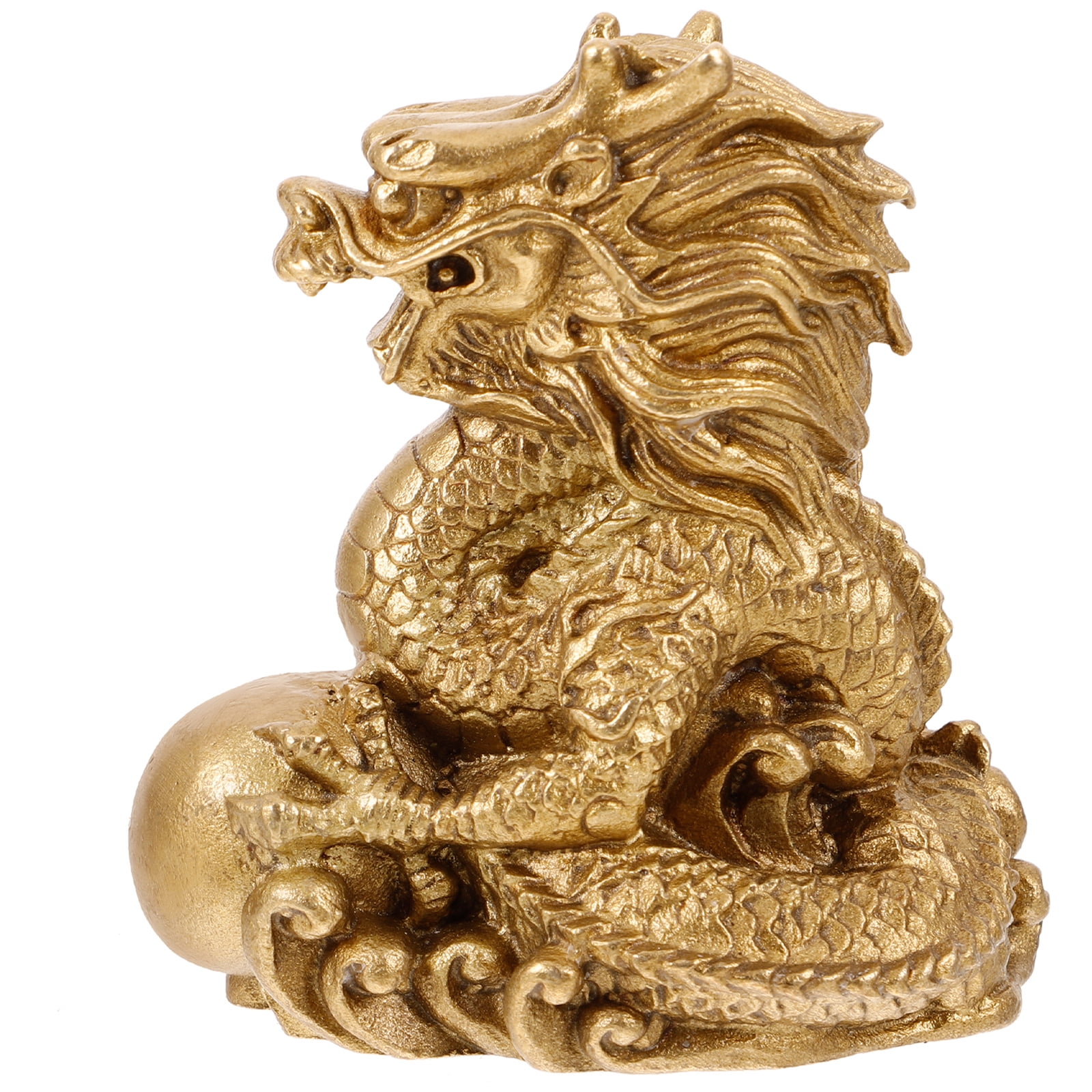 Mini Copper Chinese Dragon Statue Dragon Figurine Chinese Style Dragon ...