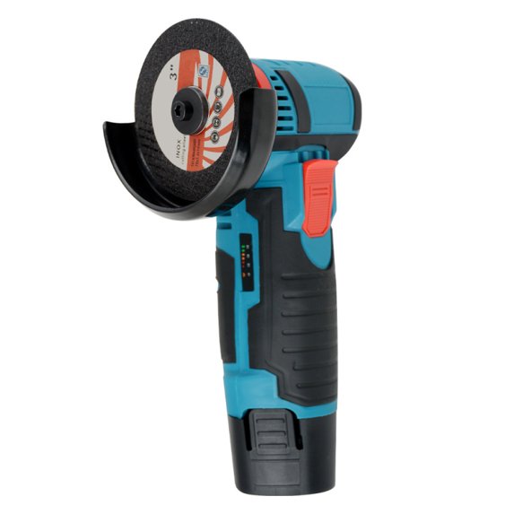 Mini Cordless Brushless Angle Grinder Cutting Tool with Battery Charger ...